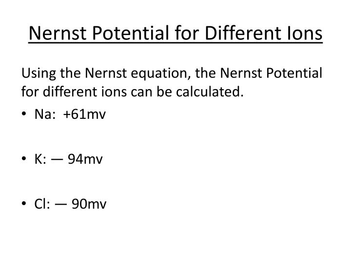 PPT - RESTING MEMBRANE POTENTIAL PowerPoint Presentation - ID:6650644
