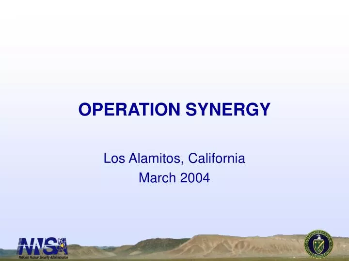 PPT - OPERATION SYNERGY PowerPoint Presentation, free download - ID:6650730