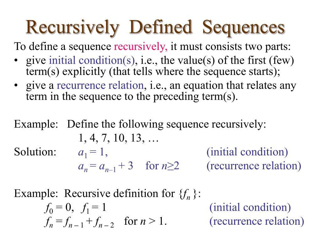 Ppt 13 2 Recursive Definitions Powerpoint Presentation Free Download