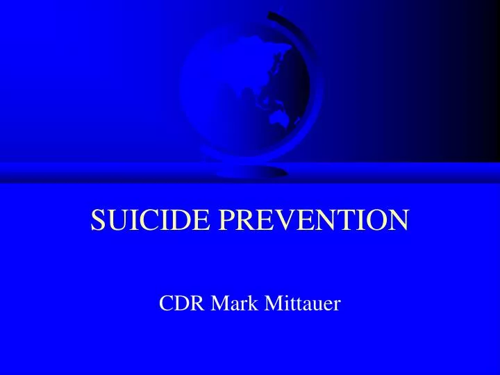 PPT - SUICIDE PREVENTION PowerPoint Presentation, free download - ID ...