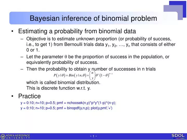 PPT - Bayesian inference of binomial problem PowerPoint Presentation ...