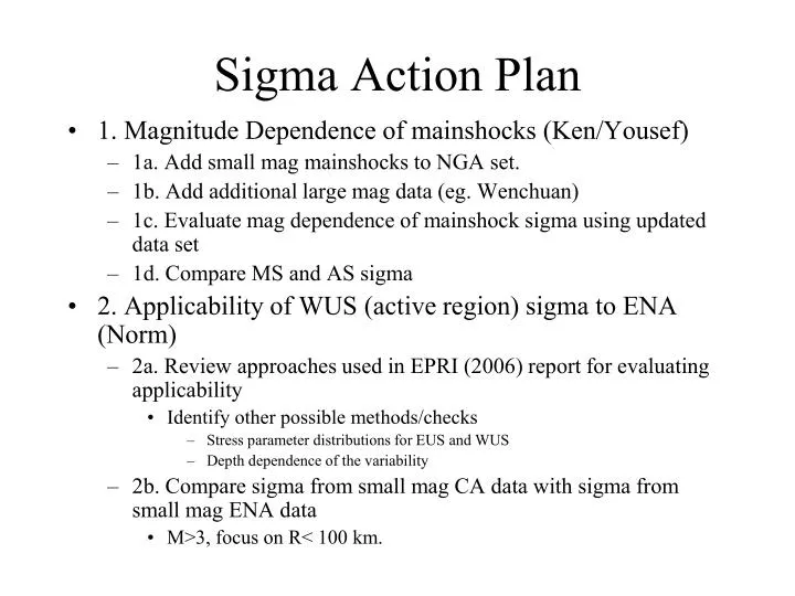 PPT - Sigma Action Plan PowerPoint Presentation, free download - ID:6651638