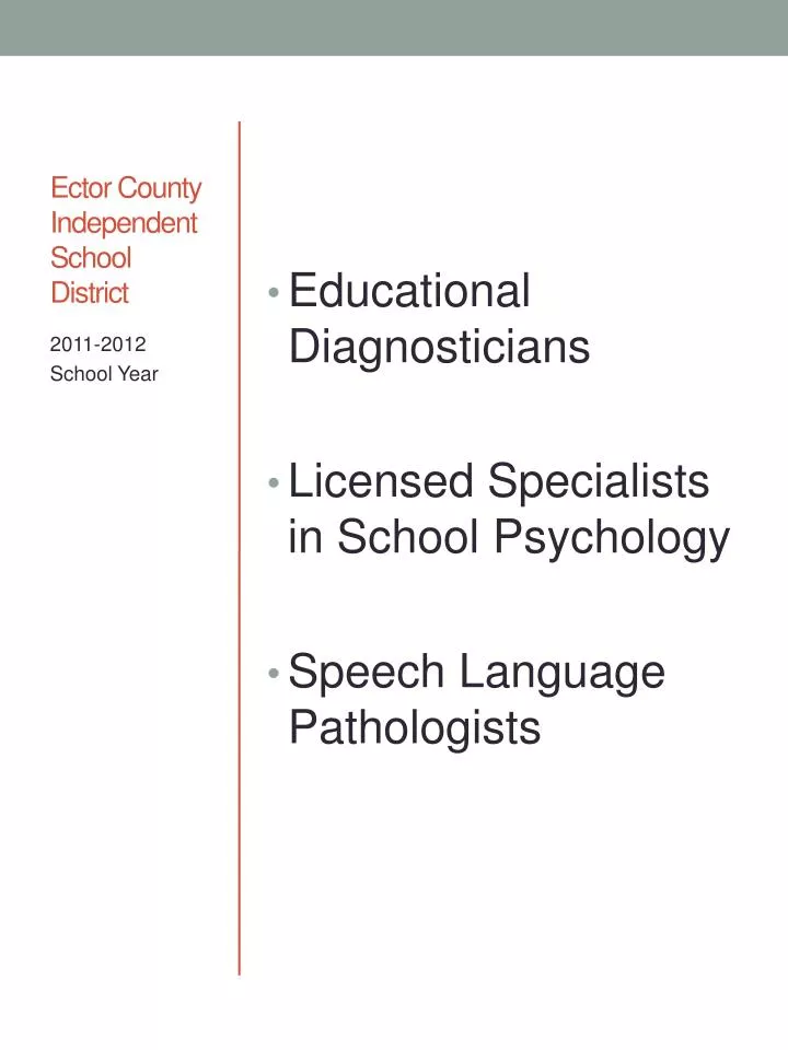 PPT - Ector County Independent School District PowerPoint Presentation - ID:6652379