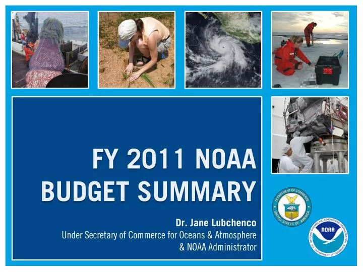 PPT - FY 2011 NOAA BUDGET SUMMARY PowerPoint Presentation, free ...