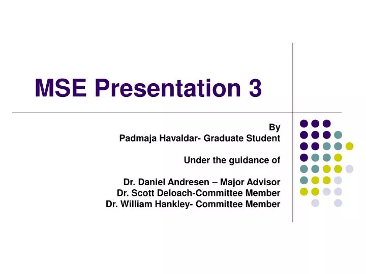 PPT - MSE Presentation 3 PowerPoint Presentation, free download - ID ...