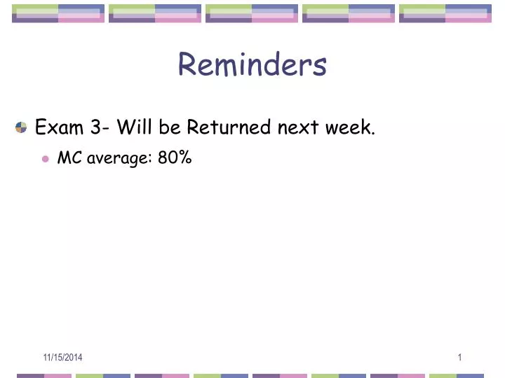 PPT - Reminders PowerPoint Presentation, free download - ID:6654432