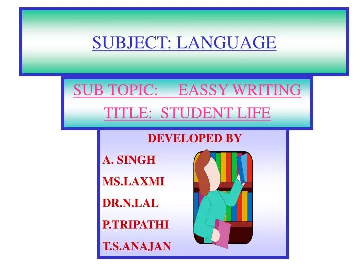 PPT - SUBJECT: LANGUAGE PowerPoint Presentation, free download - ID:6654625