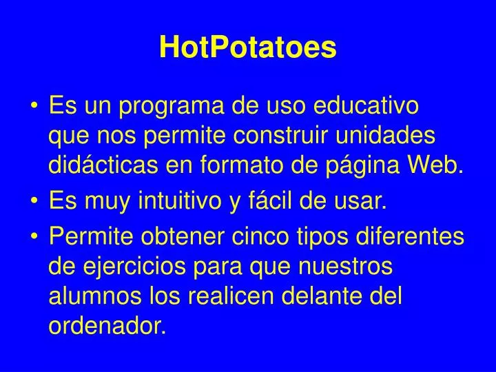 PPT - HotPotatoes PowerPoint Presentation, free download - ID:6655182