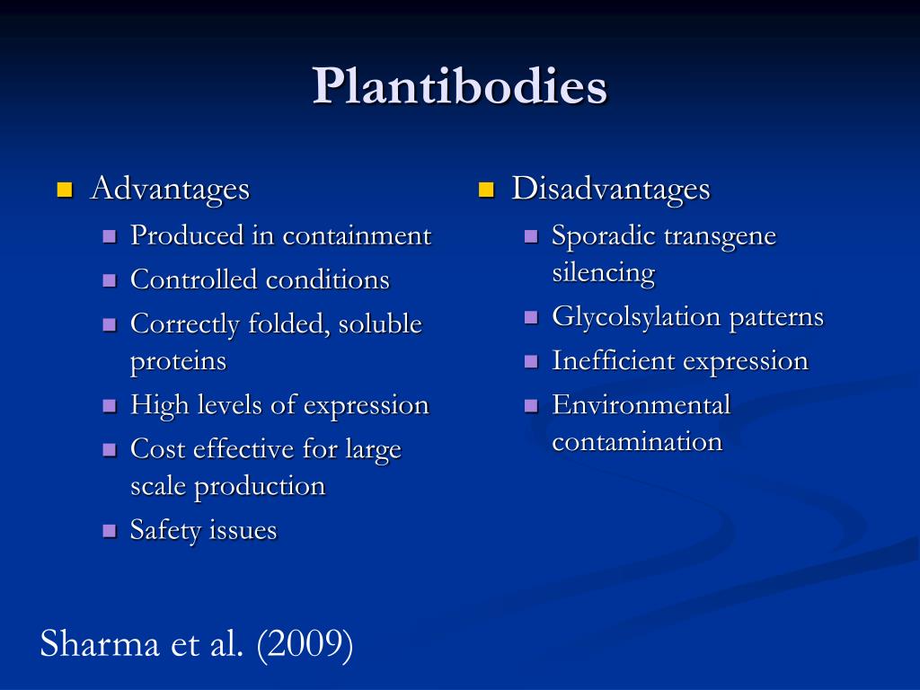 PPT - Production of Human Immunoglobulin G Antibodies in Plants ...