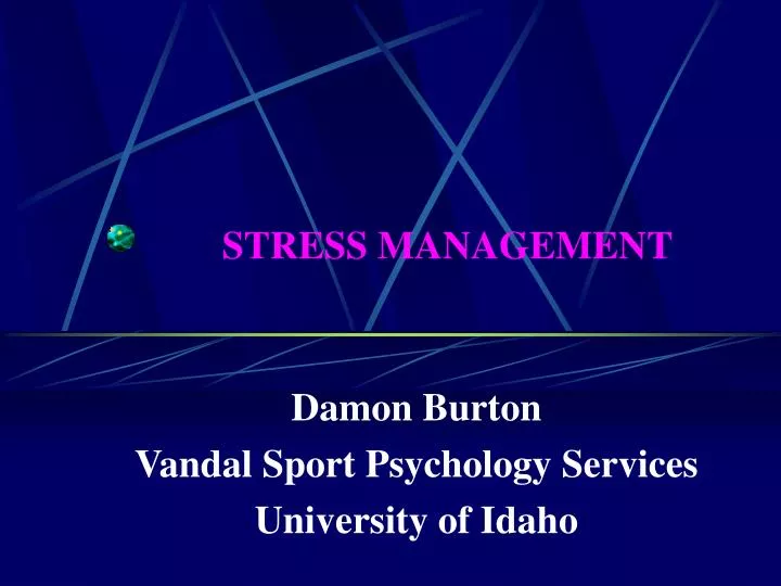 PPT - STRESS MANAGEMENT PowerPoint Presentation, free download - ID:6655954