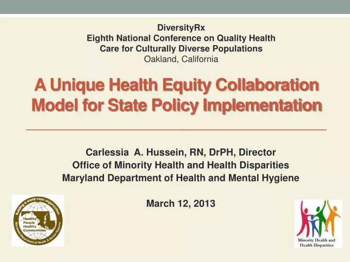 PPT - A Unique Health Equity Collaboration Model for State Policy ...