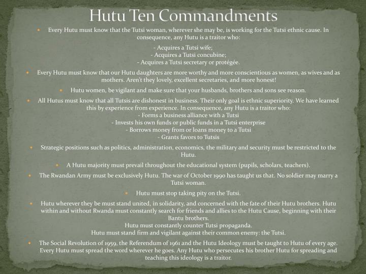 PPT - Understanding the Hutu Perspective of the Rwandan Genocide ...