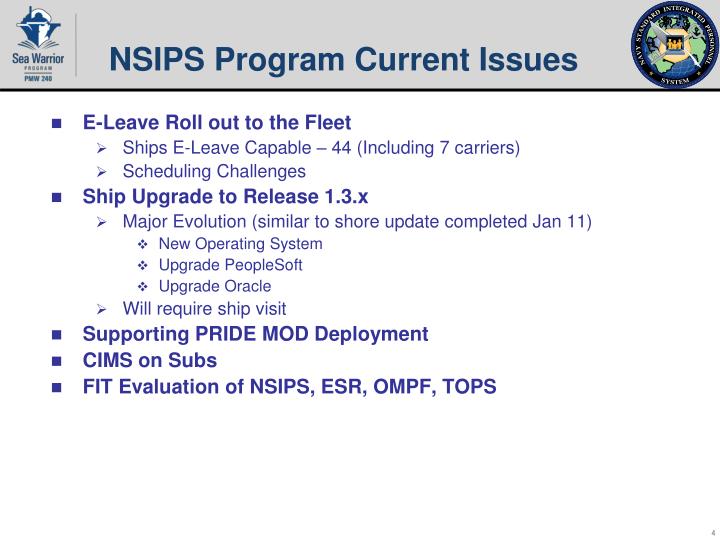 PPT - NSIPS Update PowerPoint Presentation - ID:6658400