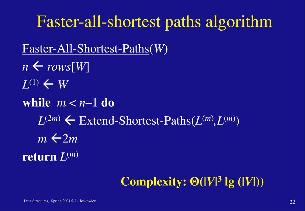 Ppt Data Structures Lecture 16 All Shortest Paths Algorithms Powerpoint Presentation Id