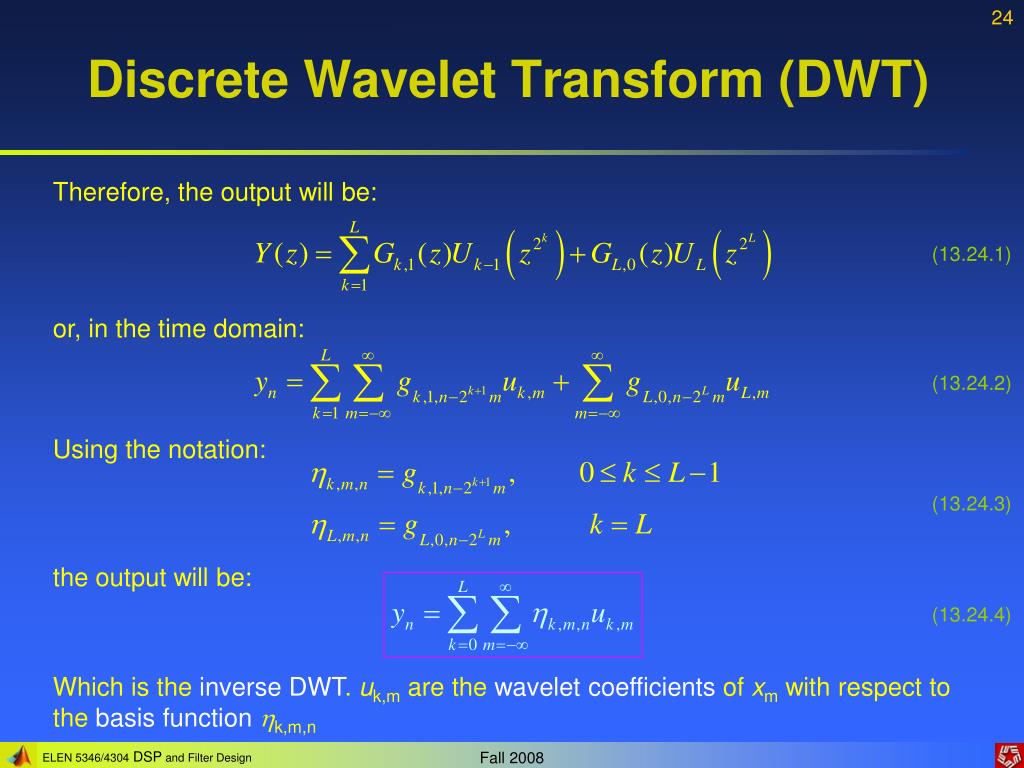 PPT - Lecture 13: Multirate processing and wavelets fundamentals ... PPT - Lecture 13: Multirate processing and wavelets fundamentals ...