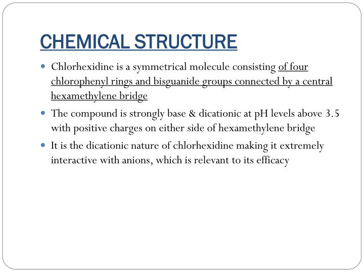 PPT - CHLORHEXIDINE PowerPoint Presentation - ID:6659841