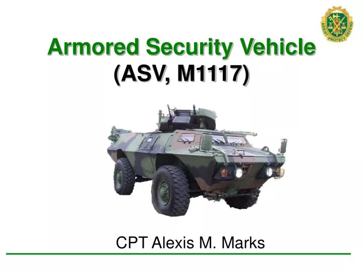 PPT - Armored Security Vehicle (ASV, M1117) PowerPoint Presentation ...