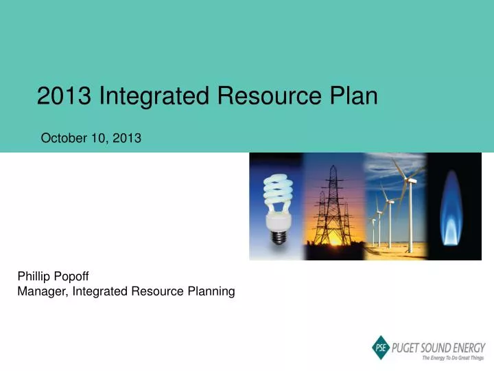 PPT - 2013 Integrated Resource Plan PowerPoint Presentation, free ...
