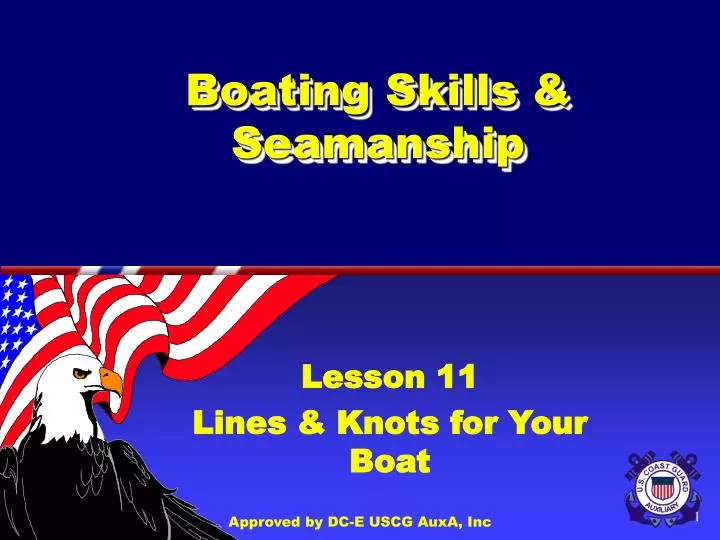 PPT - Boating Skills & Seamanship PowerPoint Presentation, free ...