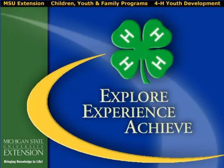 PPT - 4-H! PowerPoint Presentation, free download - ID:6660753