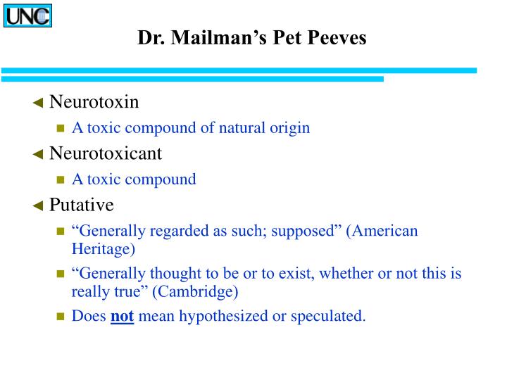 PPT - Neurotoxicology: Overview: Factors unique to nervous system ...