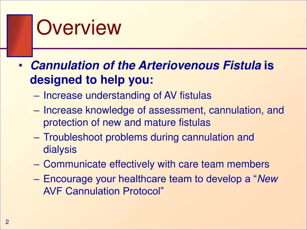 PPT - Cannulation of the Arteriovenous Fistula (AVF) PowerPoint ...