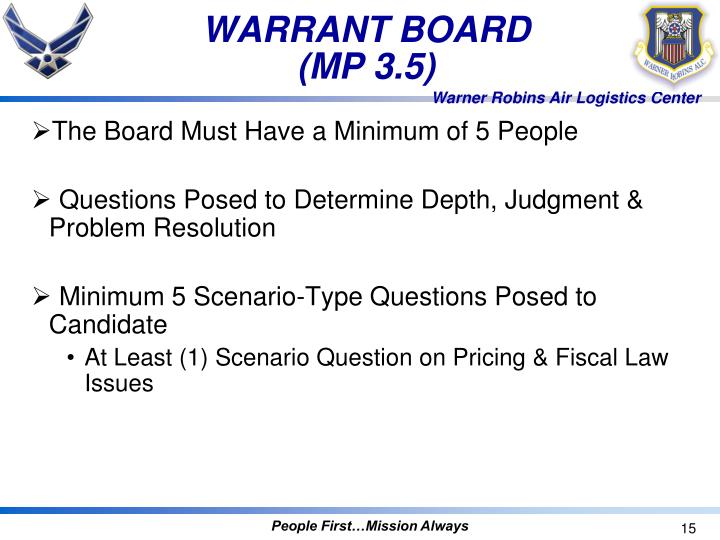 PPT - Air Force Contracting Officer Warrant Procedures PowerPoint ...