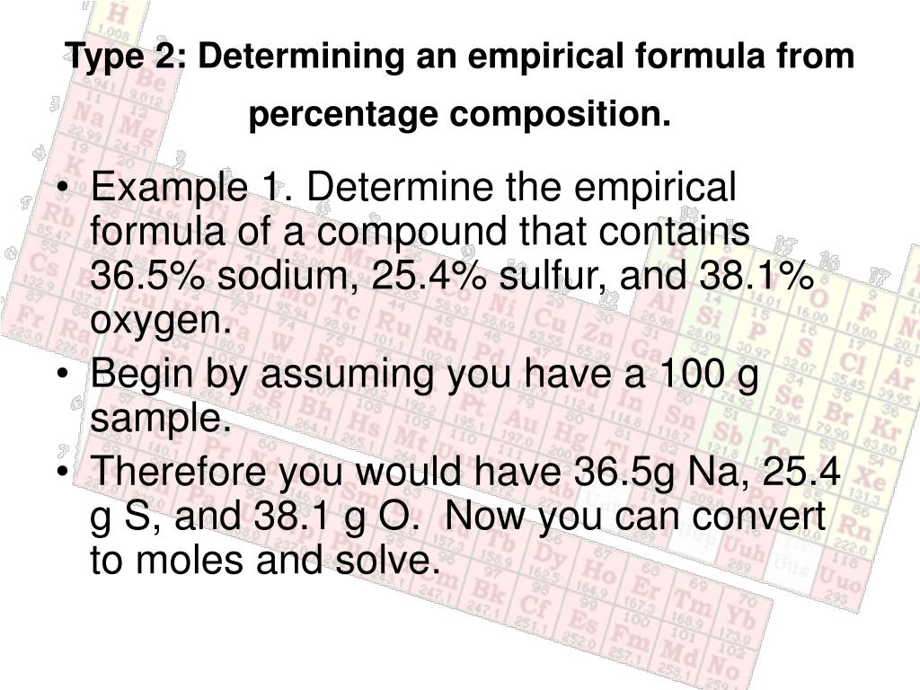 PPT - Empirical Formulae PowerPoint Presentation, free download - ID ...