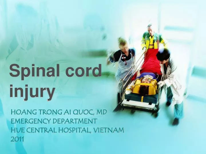 PPT - Spinal cord injury PowerPoint Presentation, free download - ID ...