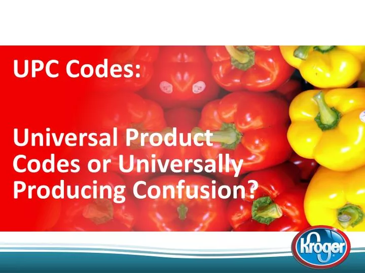 PPT - UPC Codes: Universal Product Codes or Universally Producing ...