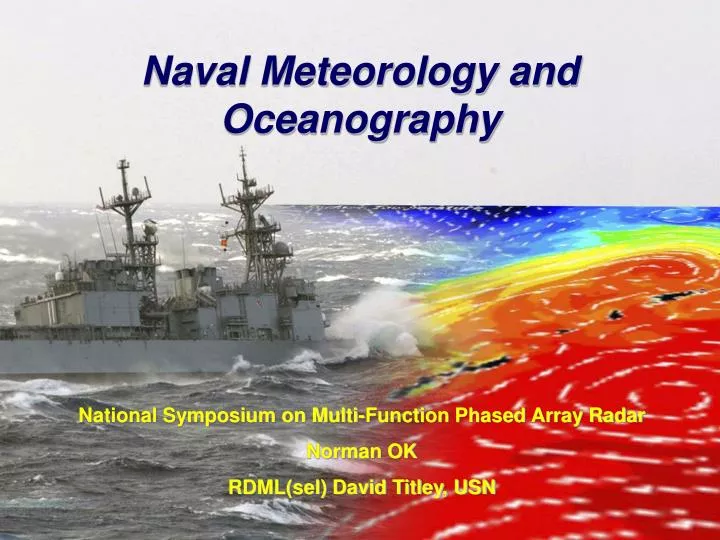 PPT - Naval Meteorology and Oceanography PowerPoint Presentation, free ...
