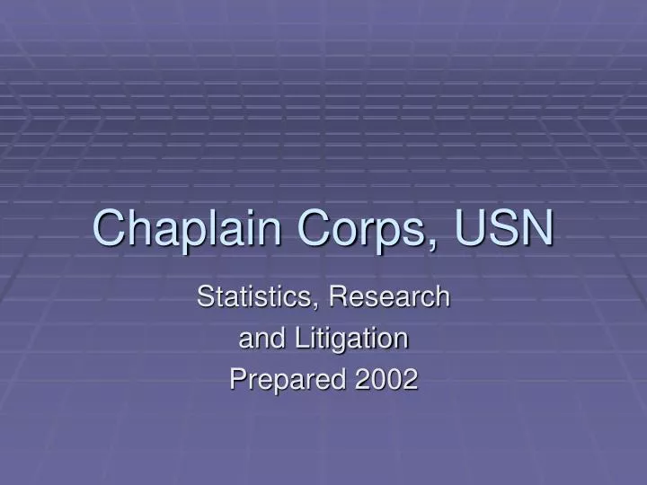PPT - Chaplain Corps, USN PowerPoint Presentation, free download - ID ...
