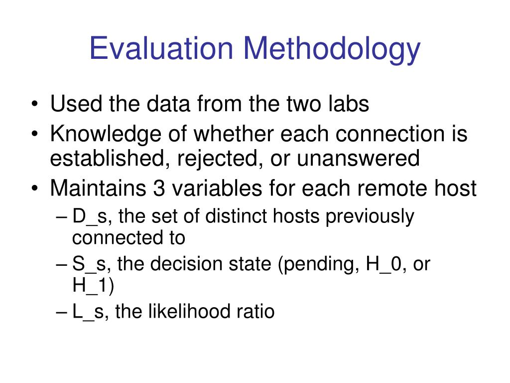 Ppt Fast Port Scan Detection Using Sequential Hypotheses Testing Powerpoint Presentation 7781