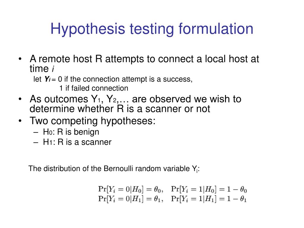 Ppt Fast Port Scan Detection Using Sequential Hypotheses Testing Powerpoint Presentation 3871