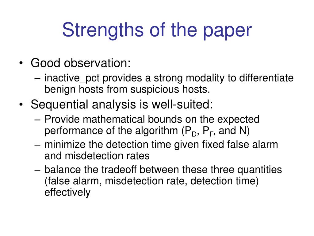 Ppt Fast Port Scan Detection Using Sequential Hypotheses Testing Powerpoint Presentation