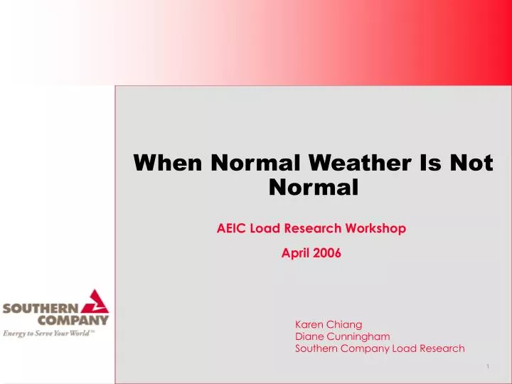 PPT - When Normal Weather Is Not Normal PowerPoint Presentation, free ...