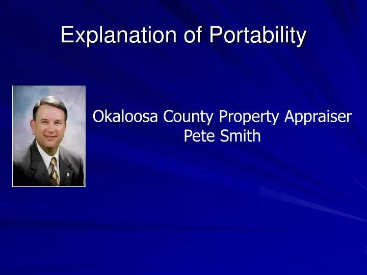 PPT - Explanation of Portability PowerPoint Presentation, free download ...