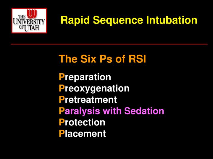 PPT - Rapid Sequence Intubation Erik D. Barton, MD, MS, MBA PowerPoint ...