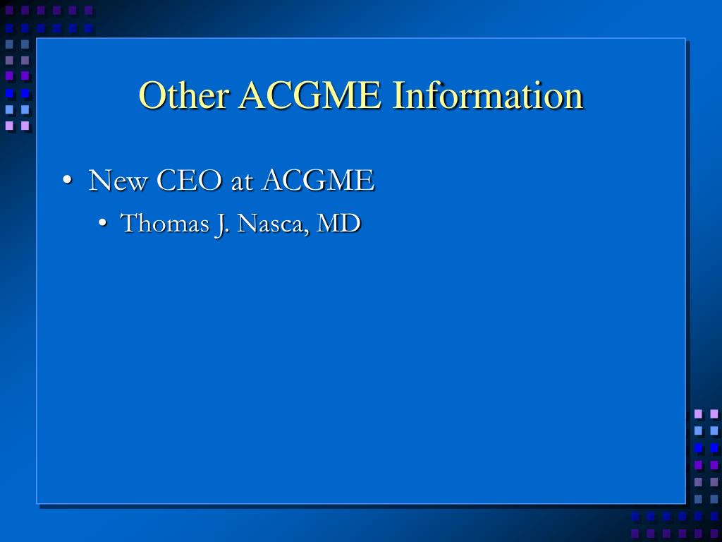 PPT - ACGME Anesthesiology RRC Update PowerPoint Presentation, free ...