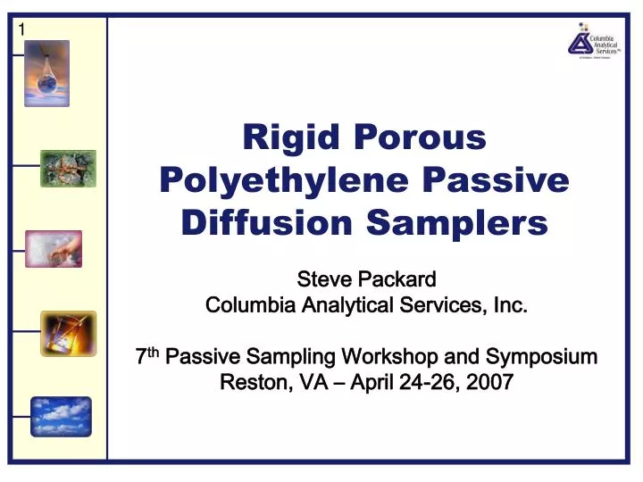 PPT - Rigid Porous Polyethylene Passive Diffusion Samplers PowerPoint ...