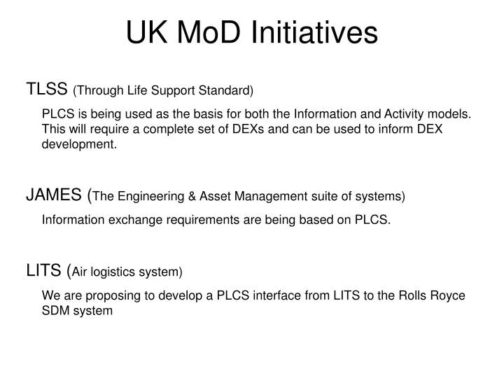 PPT - UK MoD Initiatives PowerPoint Presentation, free download - ID ...