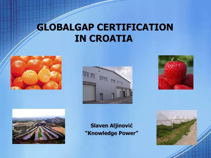 PPT - GLOBALGAP CERTIFICATION IN CROATIA PowerPoint Presentation, free ...