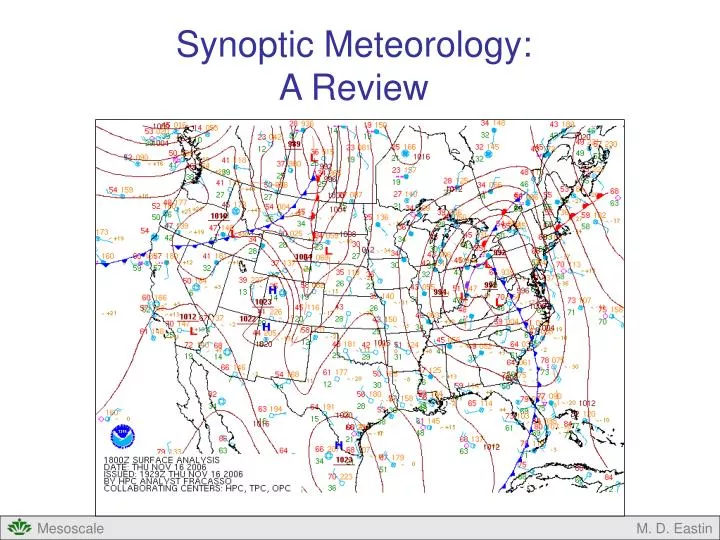 PPT - Synoptic Meteorology: A Review PowerPoint Presentation, free ...