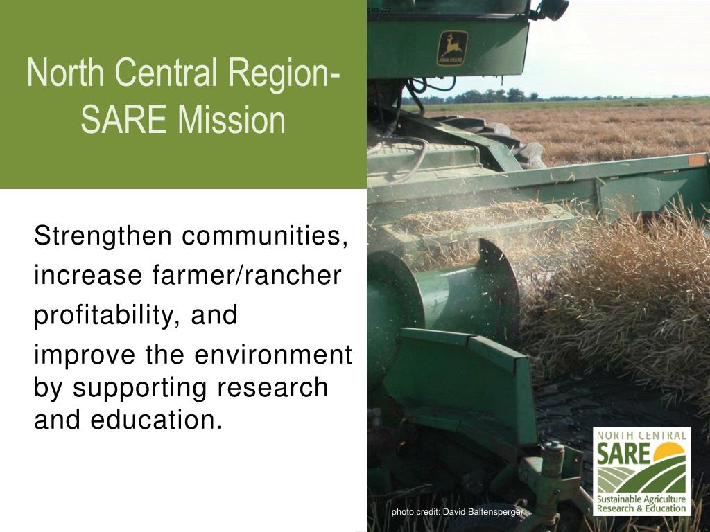 PPT - Sustainable Agriculture Programs in North Central Region (NCR ...