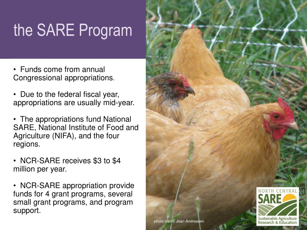 PPT - Sustainable Agriculture Programs in North Central Region (NCR ...