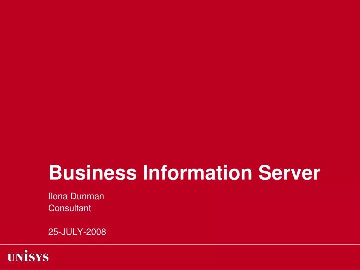 PPT - Business Information Server PowerPoint Presentation, free ...