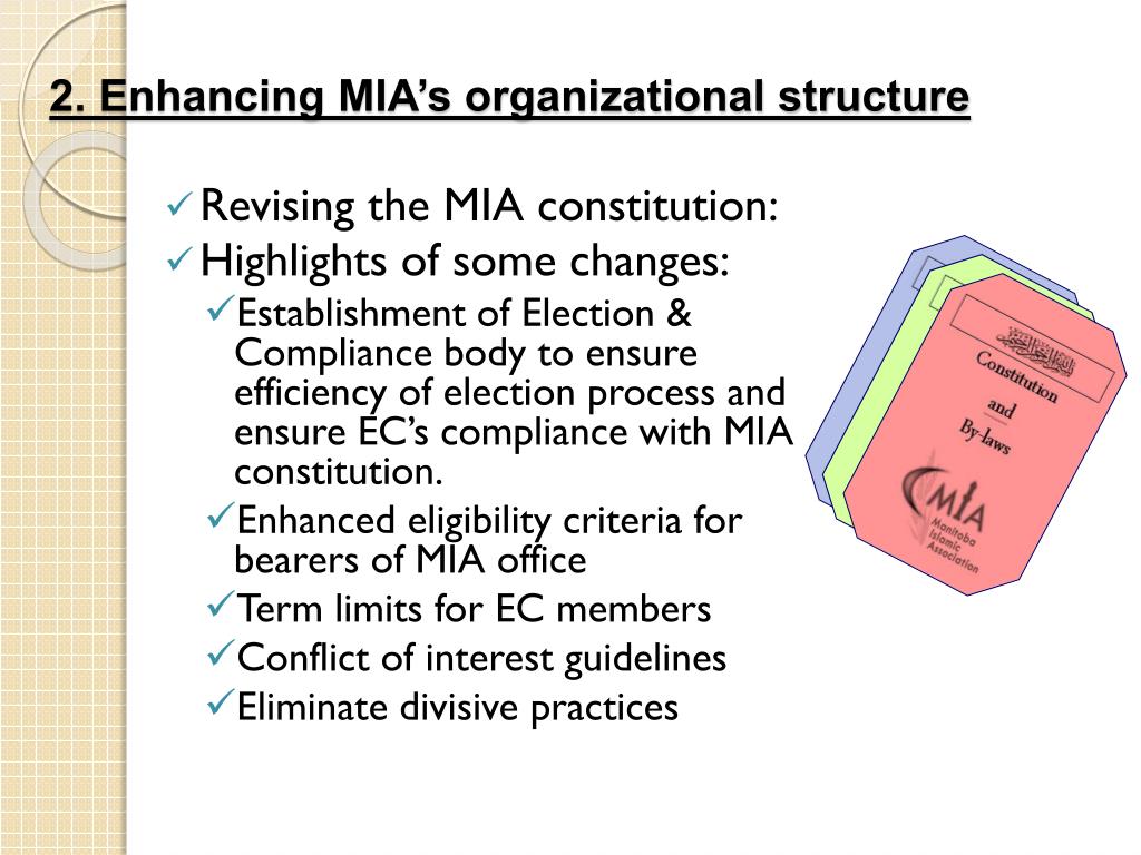 PPT - MIA President’s Report 2013: Achievements and Future Plans ...