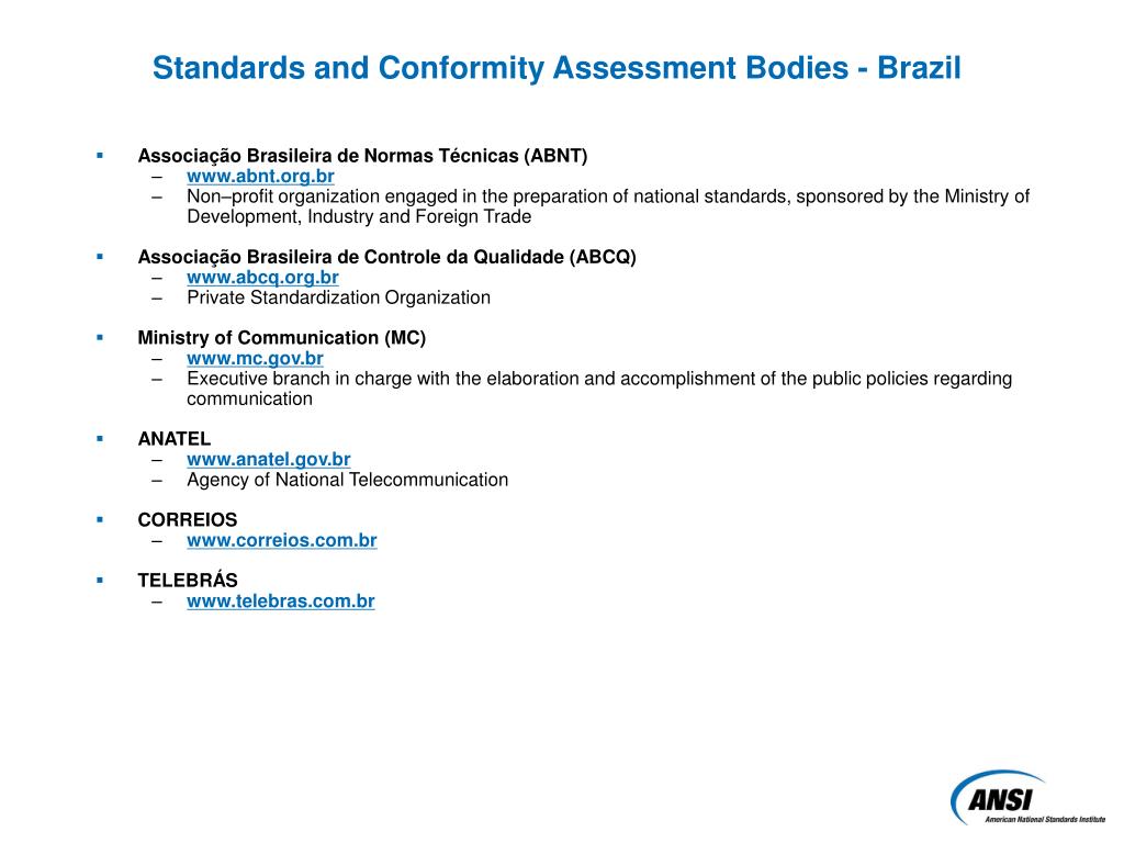 PPT - ABNT Associação Brasileira de Normas Técnicas PowerPoint ...