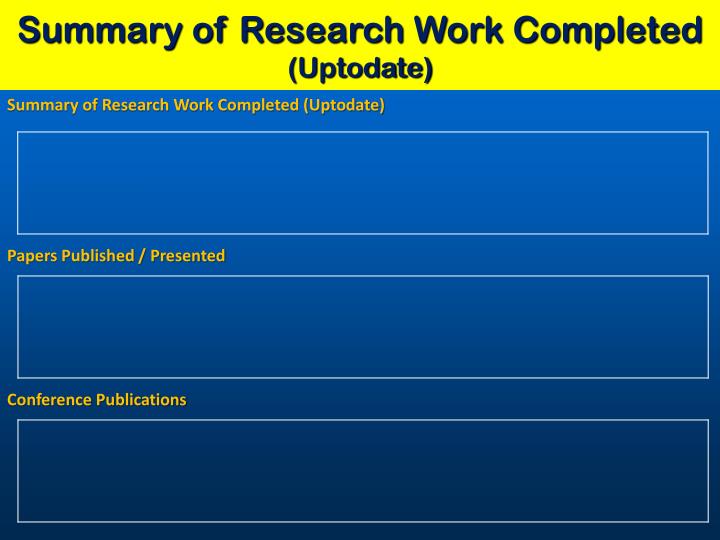 PPT - Six Monthly Progress Report PhD Students (Template) PowerPoint ...