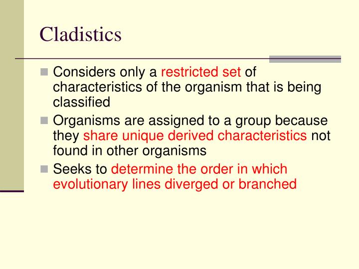 PPT - Phenetics vs. Cladistics PowerPoint Presentation - ID:6671478